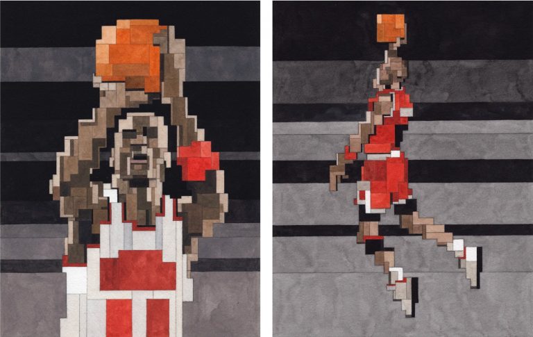 These Geometric Jordan Artist Prints are a Slam Dunk | WERD