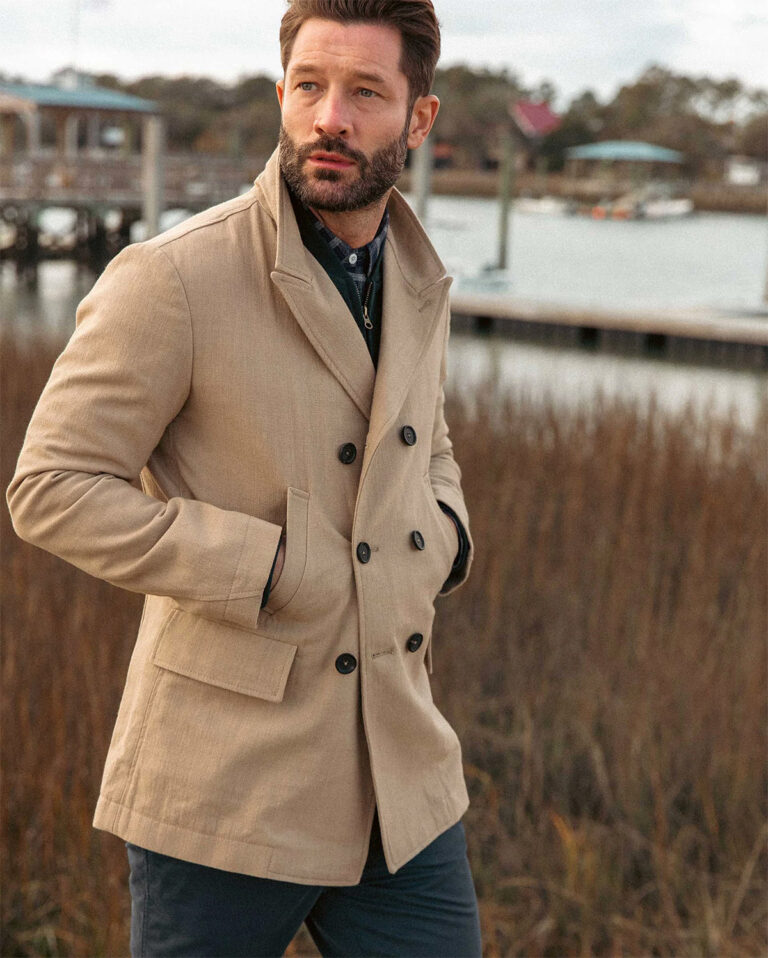 Billy Reid Bond Canvas Peacoat | WERD